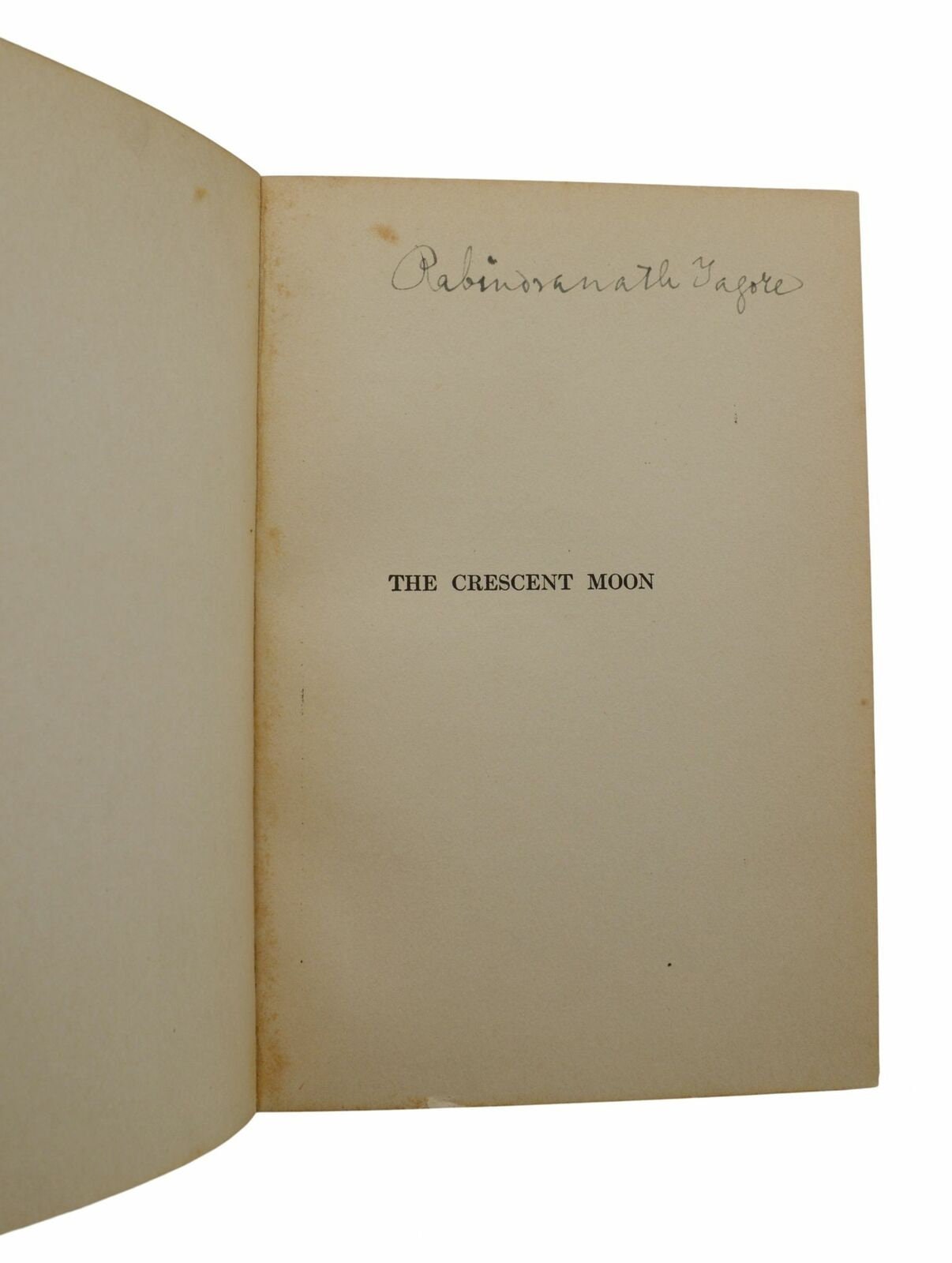 The Crescent Moon SIGNED by RABINDRANATH TAGORE Poems - Etsy