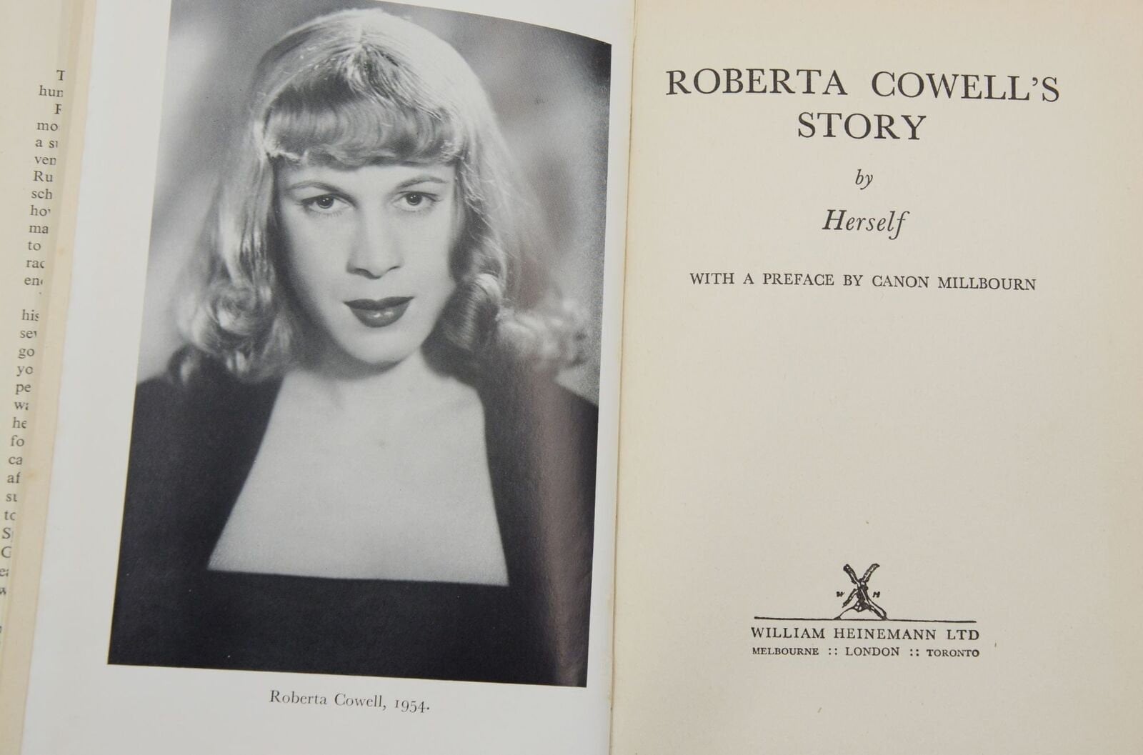 Roberta Cowell's Story by ROBERTA COWELL ~ First Edition 1954 ...