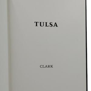Tulsa ~ LARRY CLARK ~ Signed ~ First Hardcover Edition 1979 - Etsy