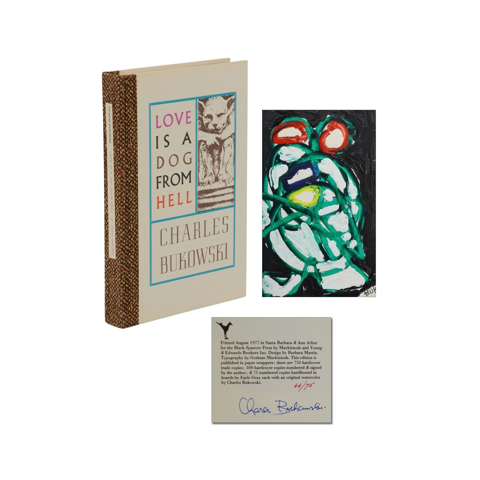 Love is a Dog From Hell ~ CHARLES BUKOWSKI Signed Limited First Edition ...