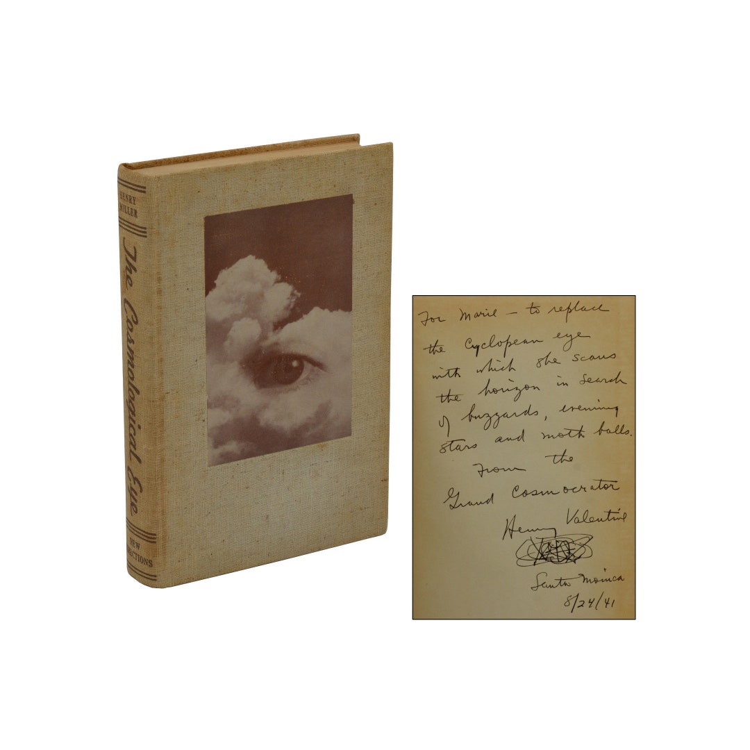The Cosmological Eye ~ SIGNED by HENRY MILLER ~ First Edition 1939 ...
