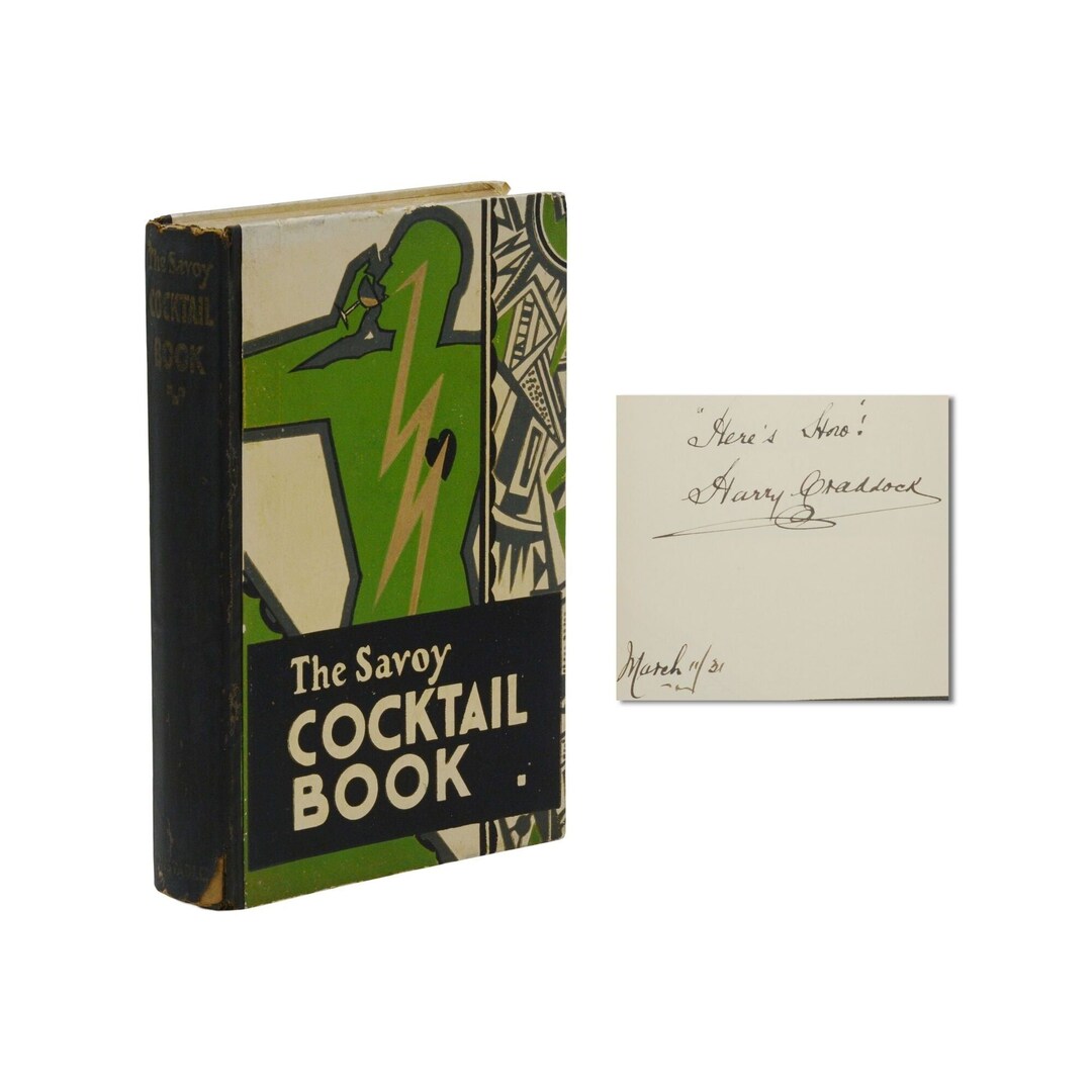 The Savoy Cocktail Book ~ SIGNED by HARRY CRADDOCK ~ First Edition ...