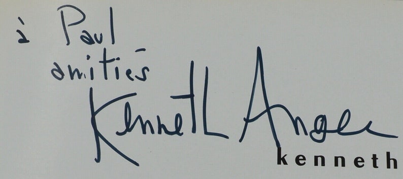 Hollywood Babylone SIGNED by KENNETH ANGER First Edition 1st 1959 ...