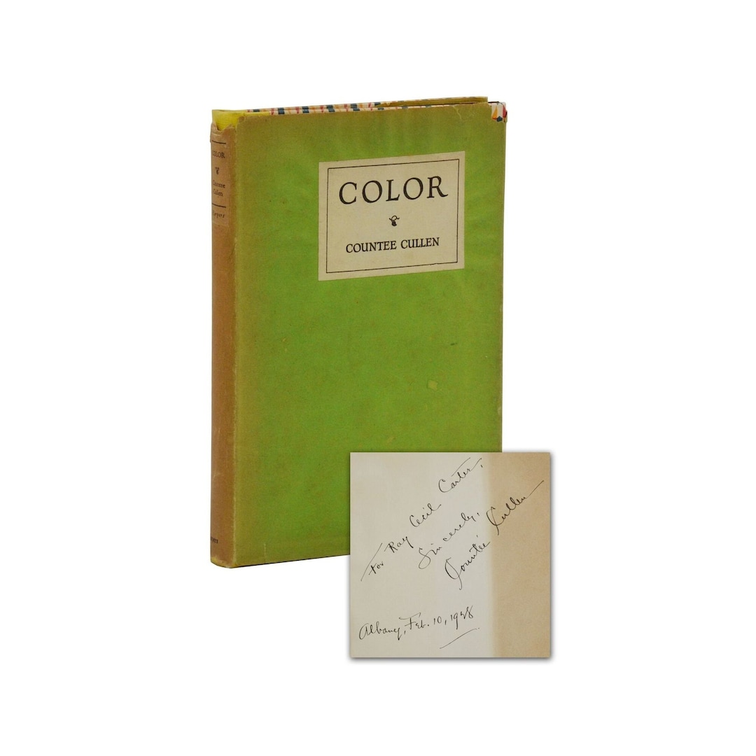 Color by COUNTEE CULLEN ~ SIGNED Copy 1926 ~ Harlem Renaissance ~ Black ...
