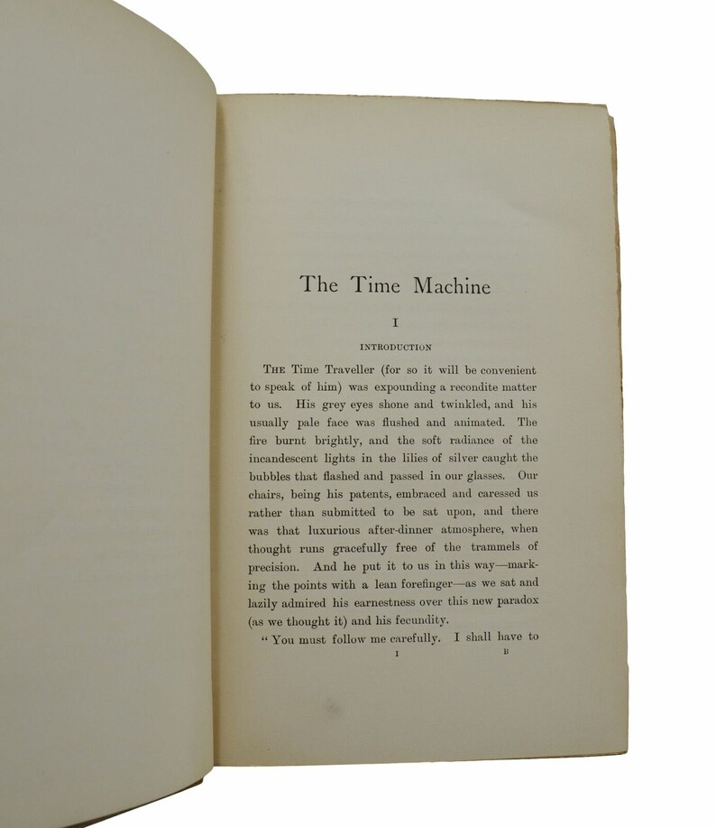 The Time Machine H. G. WELLS First Edition 1st Issue W/ 16 Pp. Ads 1895 ...