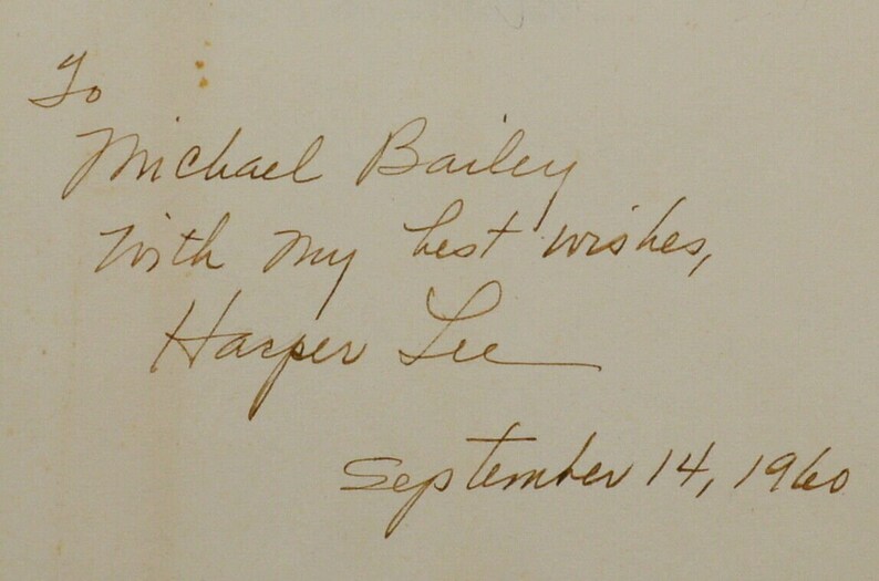 To Kill a Mockingbird ~ SIGNED by HARPER LEE ~ First Edition 4th ...