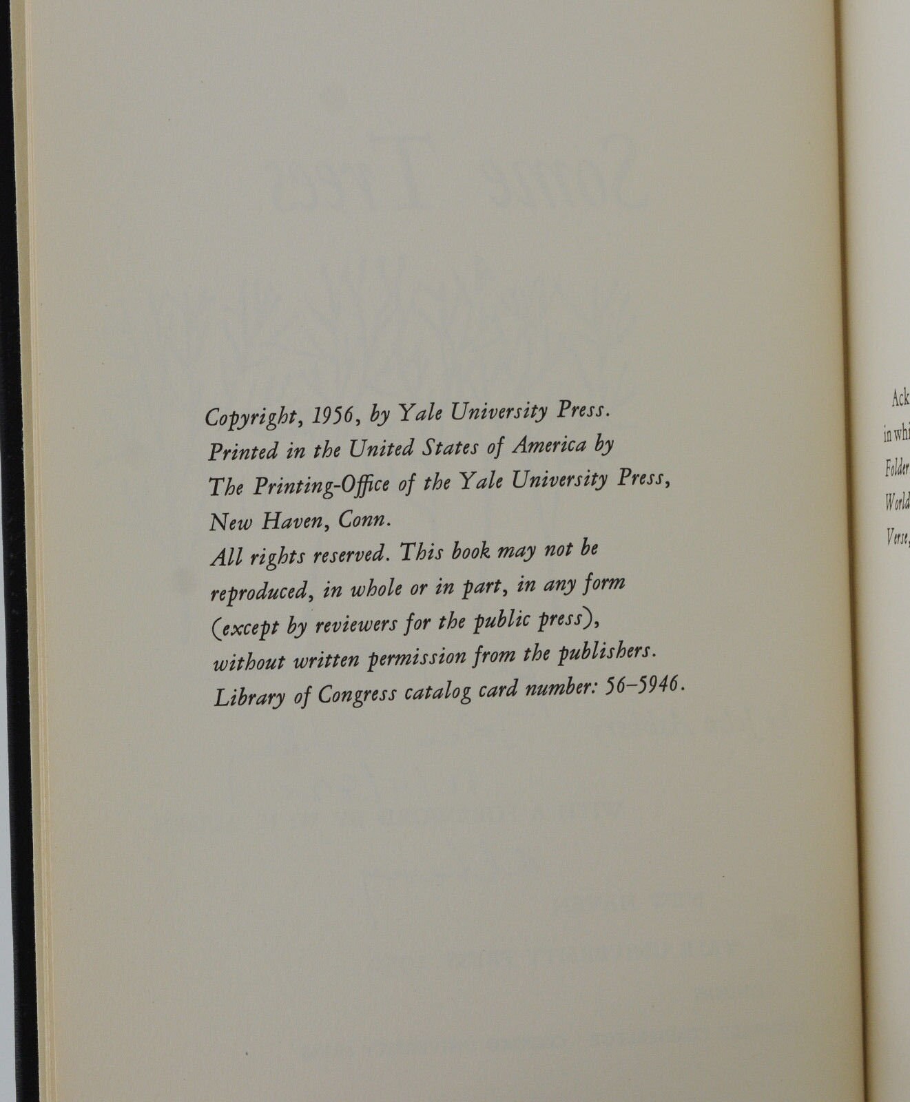 Some Trees SIGNED by JOHN ASHBERY First Edition 1st 1956 - Etsy