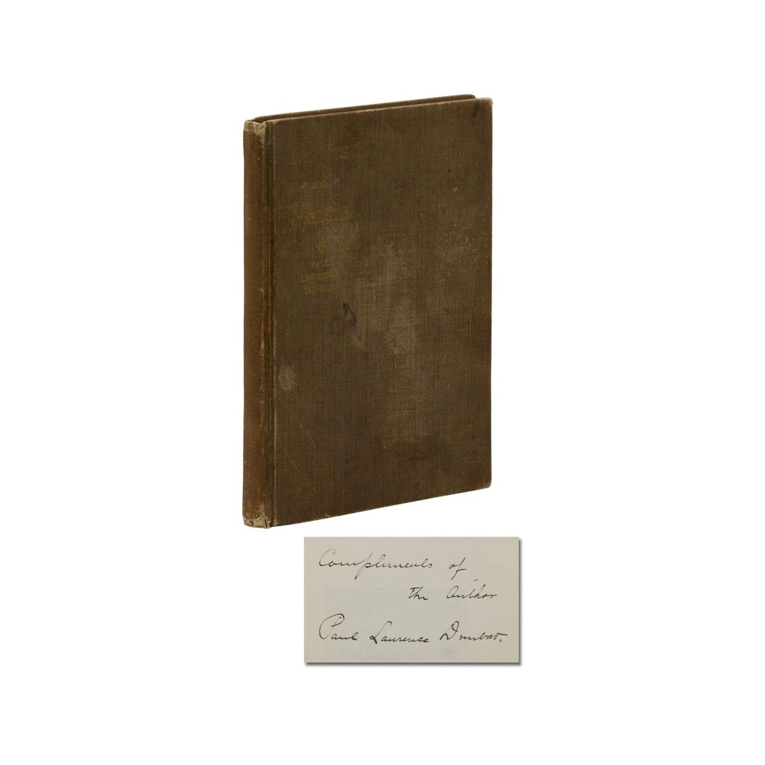 Major and Minors ~ PAUL LAURENCE DUNBAR ~ Signed First Edition 1st 1895 ...