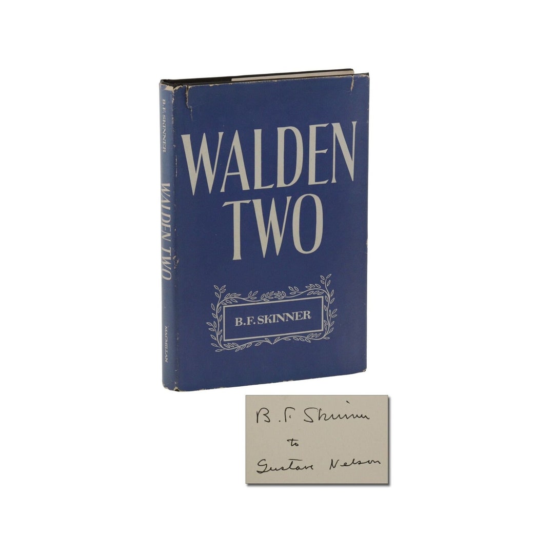 Walden Two ~ SIGNED by B. F. SKINNER ~ First Edition ~ 1st Printing ~ 1948 - Etsy