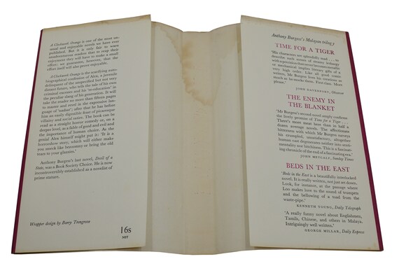 A Clockwork Orange Book First Edition