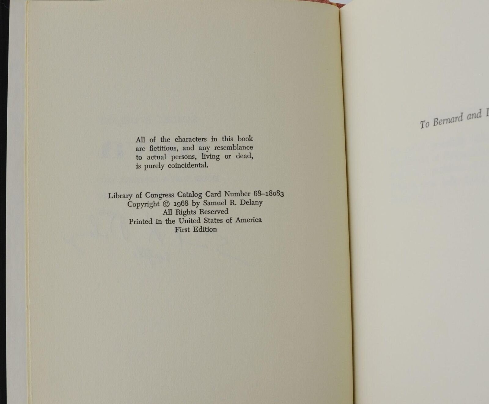 Nova ~ SIGNED by SAMUEL R. DELANY ~ First Edition ~ 1st Printing ~ 1968 ...