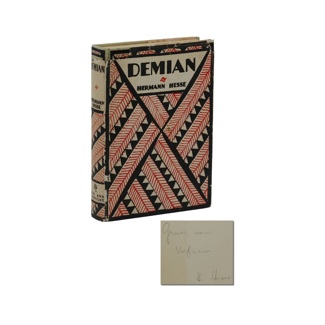 Demian ~ SIGNED by HERMANN HESSE ~ First American Edition 1st 1923 ...