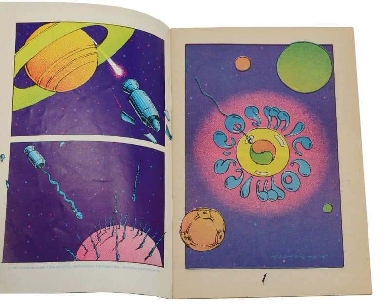 Color by VICTOR MOSCOSO ~ First Edition 1971 ~ Psychedelic Underground ...