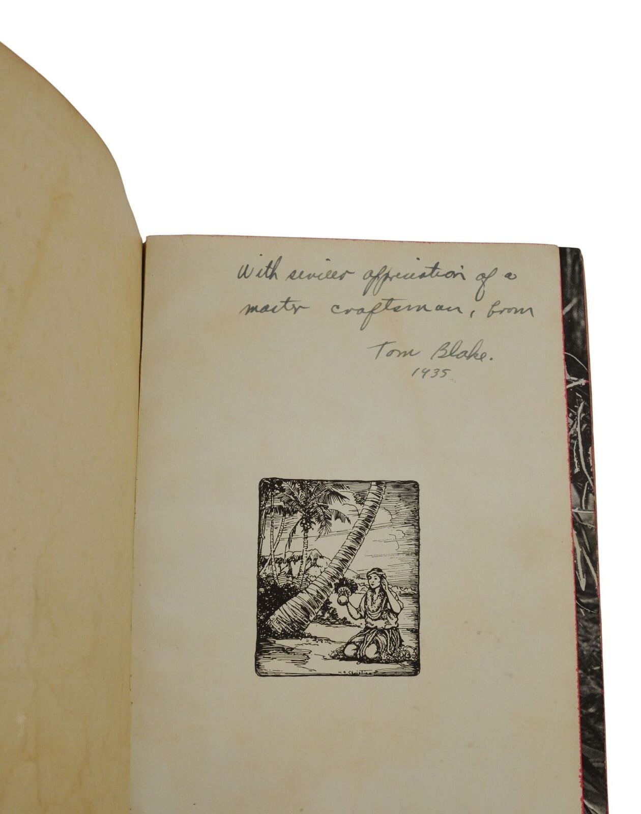 Hawaiian Surfboard SIGNED by TOM BLAKE First Edition Rare Binding 1st ...