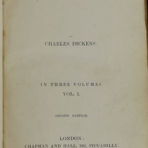 Great Expectations CHARLES DICKENS ~ First Edition 2nd Impression 1861 ...