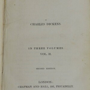 Great Expectations CHARLES DICKENS ~ First Edition 2nd Impression 1861 ...