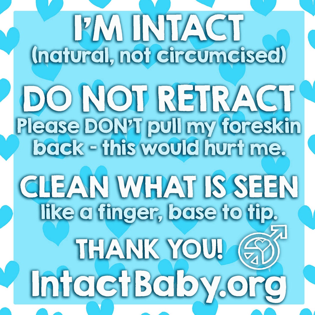 I'm Intact - Do Not Retract Vinyl Care Stickers - Etsy