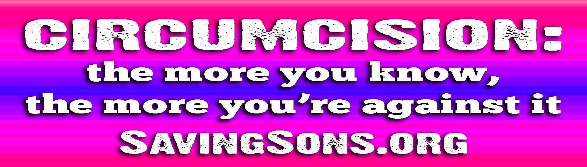 Circumcision: the More You Know... Intactivist Bumper Sticker - Etsy