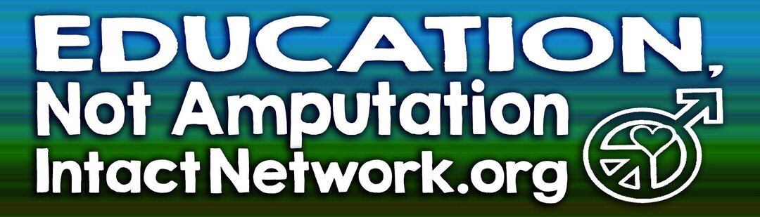 Education, Not Amputation Bumper Sticker - Etsy