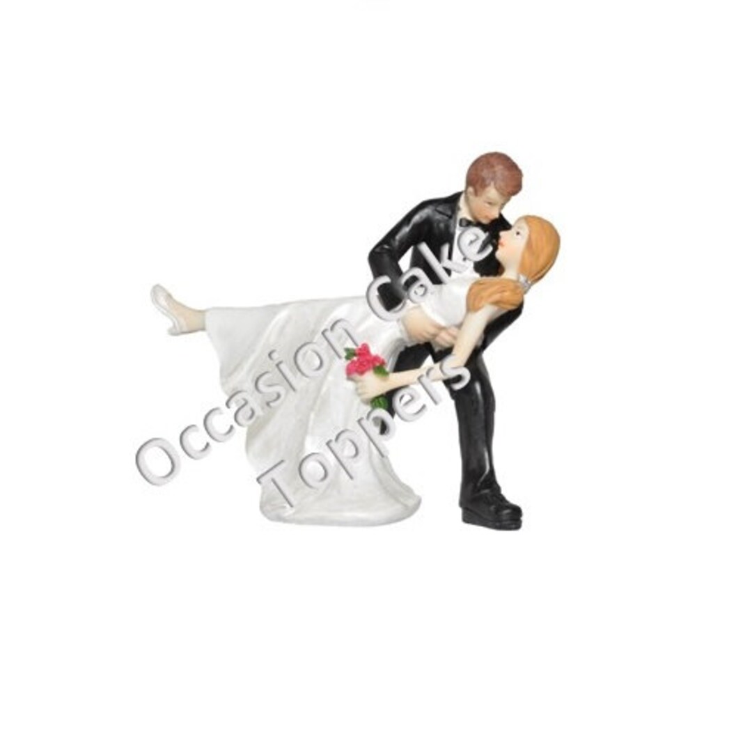 Wedding Cake Topper - Bride and Groom - Romantic Dance - Polyresin ...
