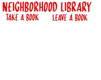Lending Library Sign - Etsy