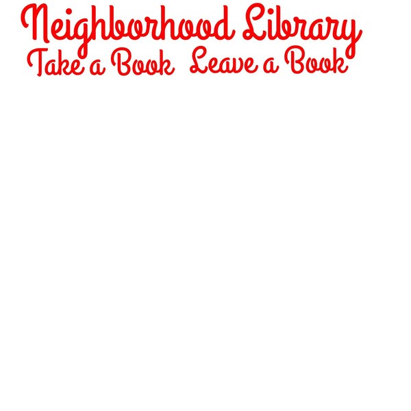 Take a Book Leave a Book Sign - Etsy