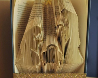 Book Folding Nativity | Etsy