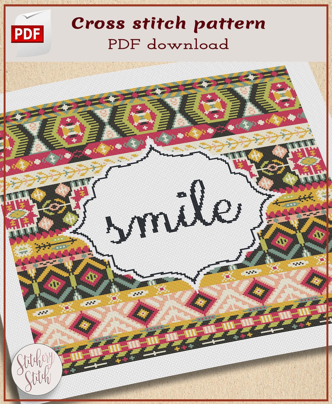 Customized Cross Stitch Pattern Choose Words | Etsy