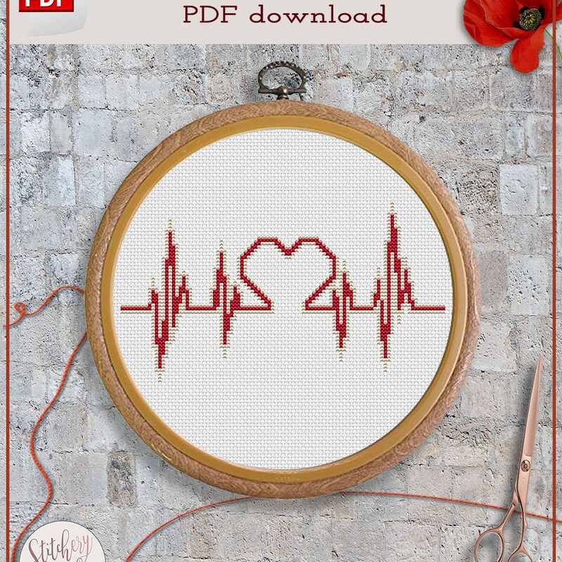 Heartbeat Pattern - Etsy