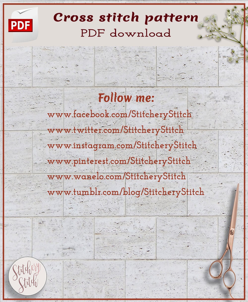 Italy cross stitch pattern Italian cross stitch chart | Etsy