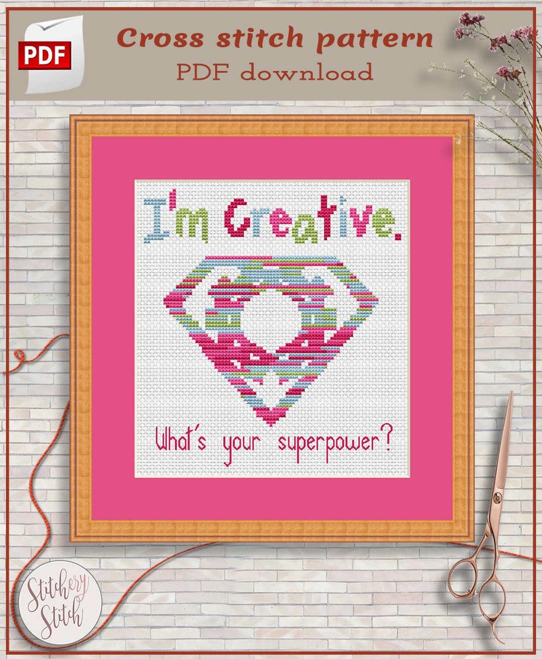 Creative Cross Stitch Pattern Funny Cross Stitch Chart DMC Coloris ...