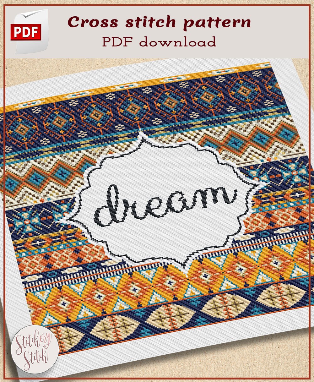 Cross Stitch Pattern Custom Words - Etsy