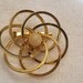 Vintage Gold Tone Interlocking Rings Brooch - Etsy