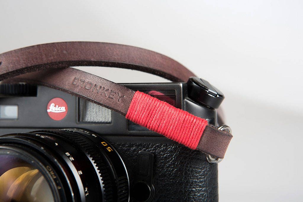 BRONKEY - Leather Camera Strap for Compact & Mirrorless Cameras Like ...
