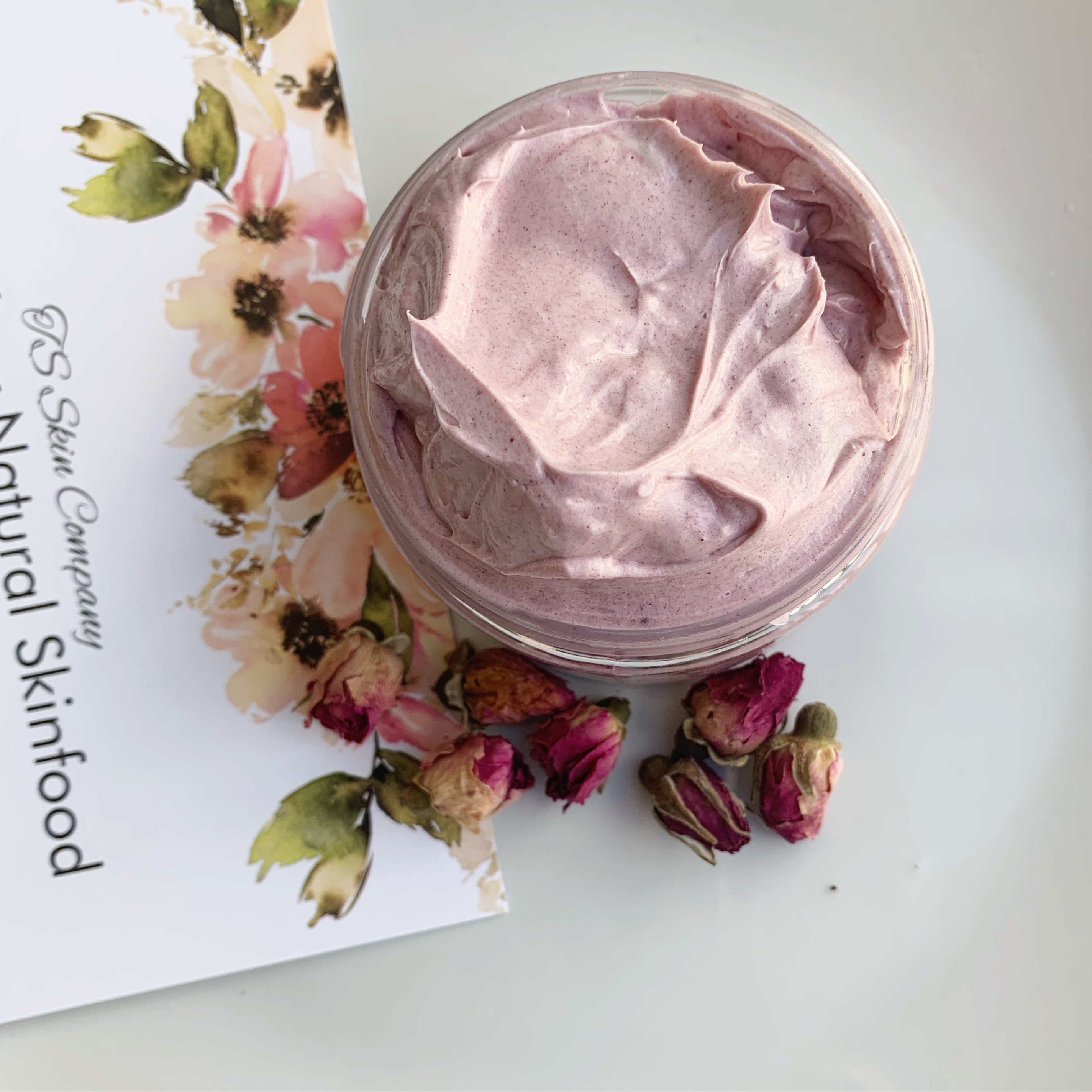 Real Rose Body Butter - Skin Moisturizer - Rose Petal Body Butter ...