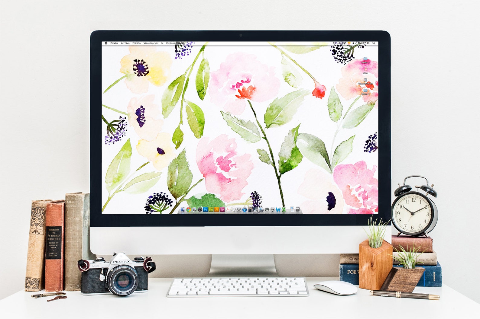 Floral Zoom Background - Desktop Wallpaper for Computer or iPad ...