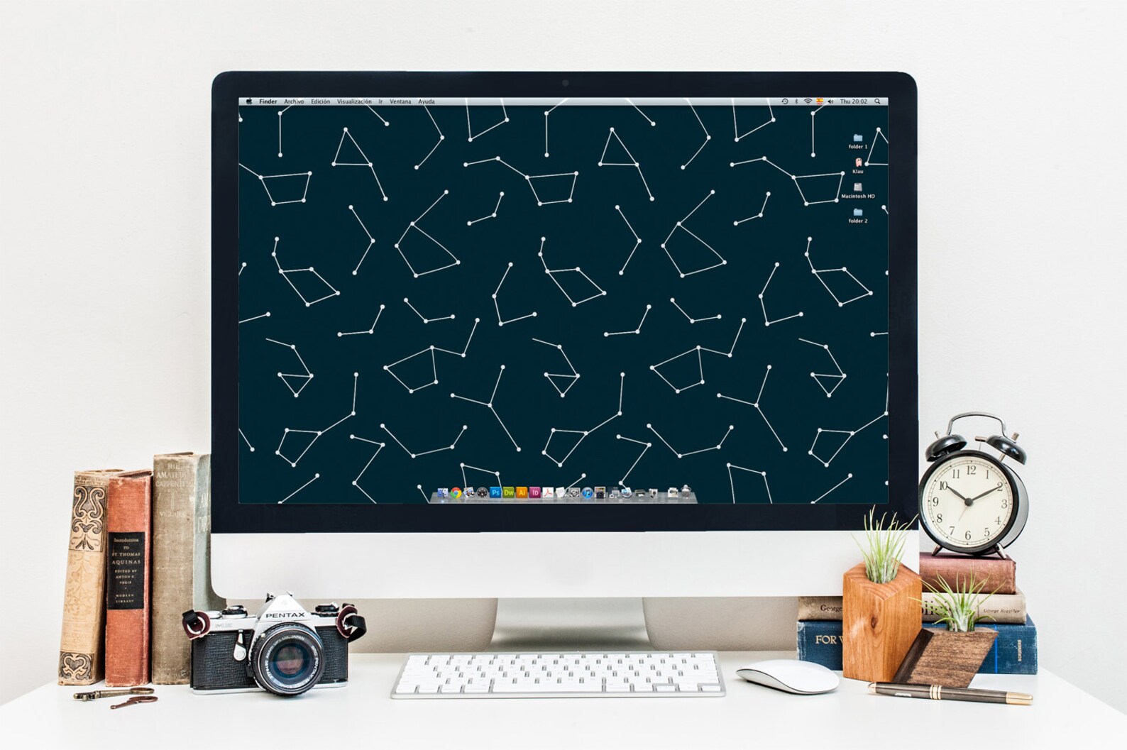Constellation Universe Desktop Wallpaper - INSTANT DOWNLOAD - Zoom ...