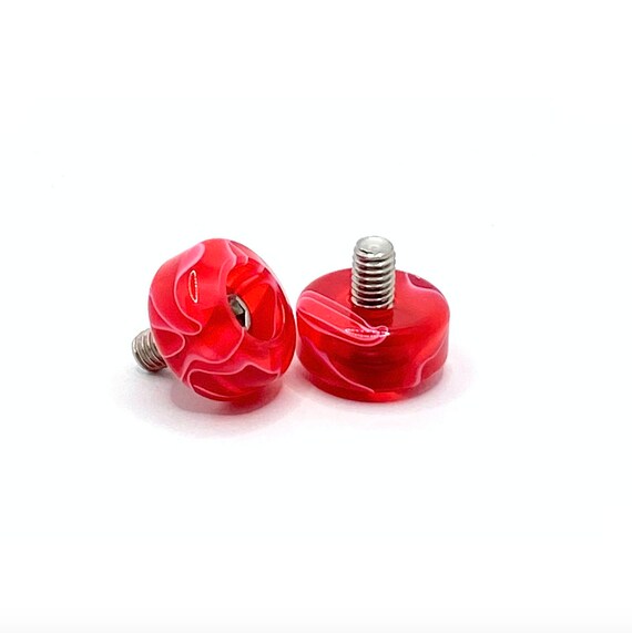 Bolt-on Red Swirl Roller Skate Toe Plugs Jam Plugs Dance | Etsy