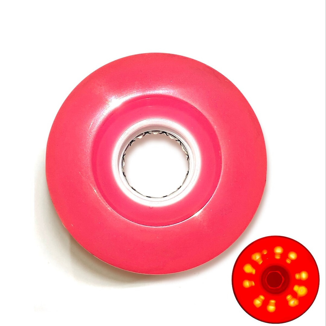 RED Light up Roller Skate Wheels, Set of 4 - Etsy