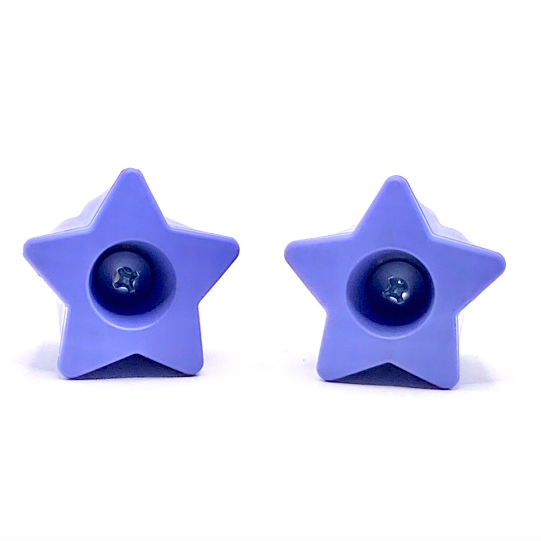 Bolt-on TWINKLE TOES Star Toe Stops, Periwinkle Twinkle (pair) - Etsy