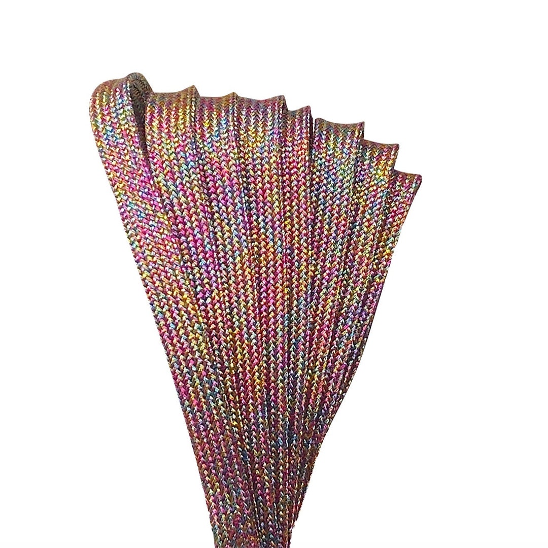 Multi-color Rainbow SPARK Derby Laces Metallic Roller Skate Laces ...