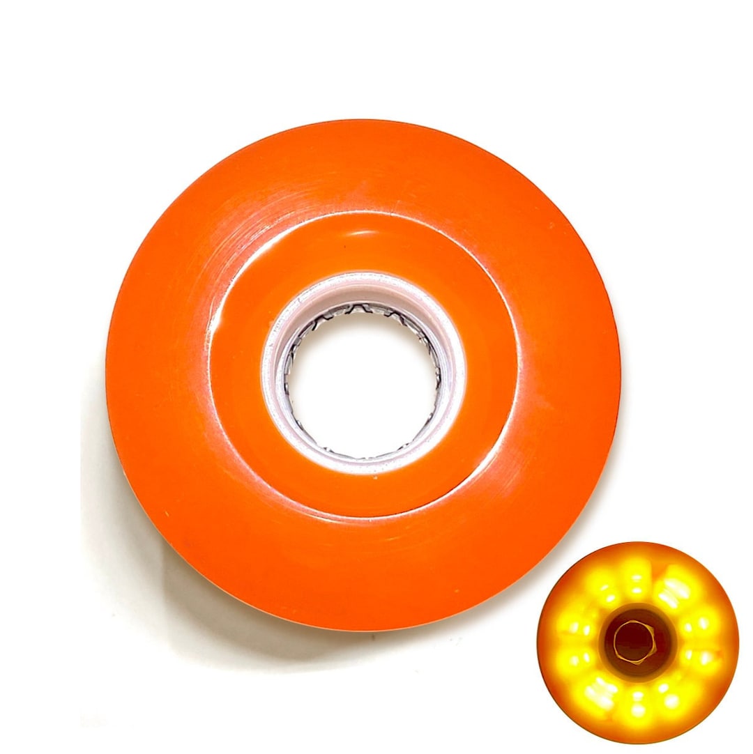 Luminous Orange Light up Roller Skate Wheels, Set of 4 - Etsy