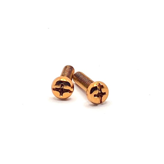 Orange Copper Metallic Bolts / Screws for Bolt-on Toe Stops & - Etsy