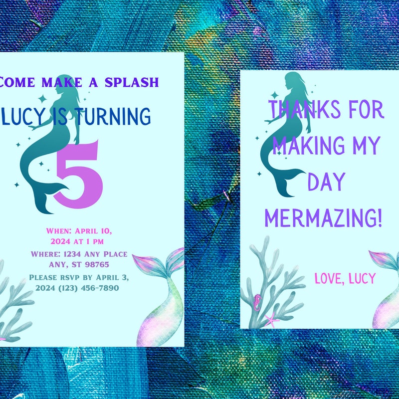 Digital Mermaid - Etsy