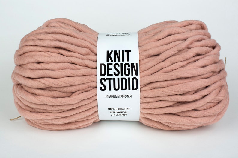 Chunky Yarn in Dusty Pink Chunky Blanket Yarn Hand Spun - Etsy