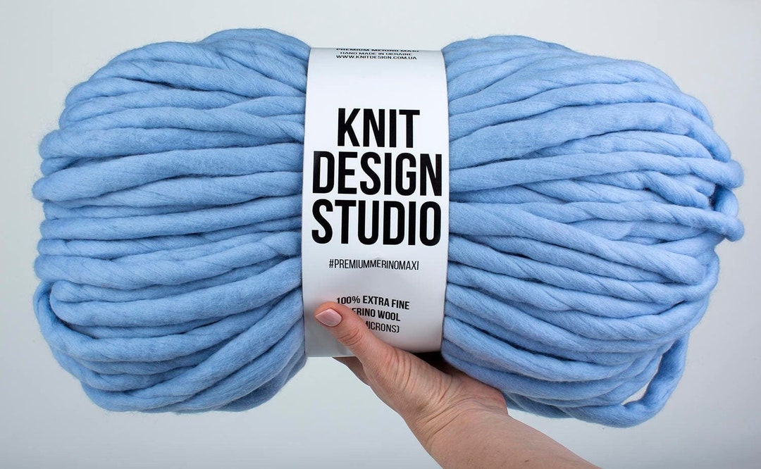 Thick Handspun Wool Yarn - Chunky Knit & Crochet Yarn - Super Bulky ...