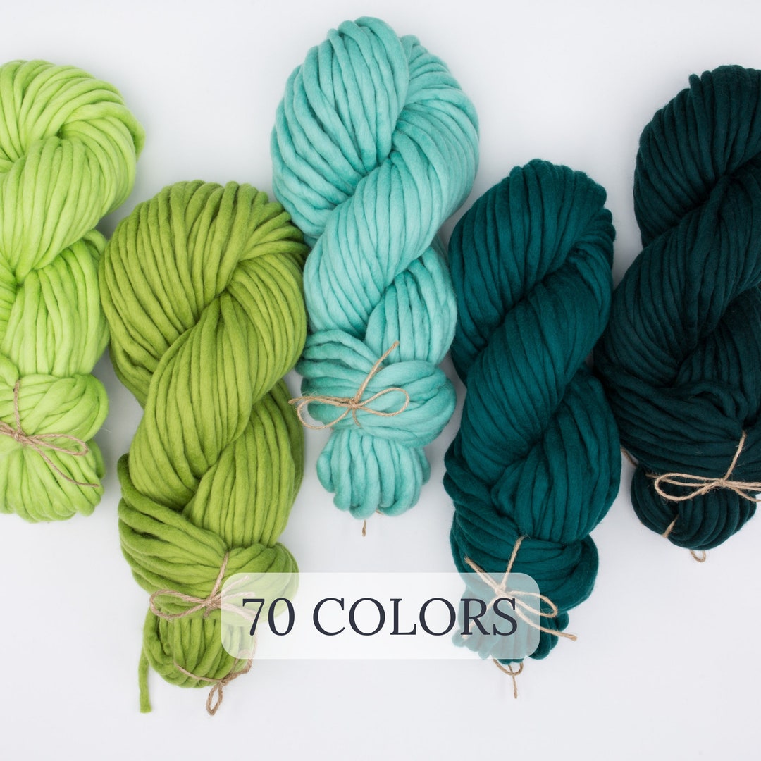 5-pack Super Chunky Yarn 1kg/ 2,2lb Chunky Knit Blanket Yarn Bulky Hand ...