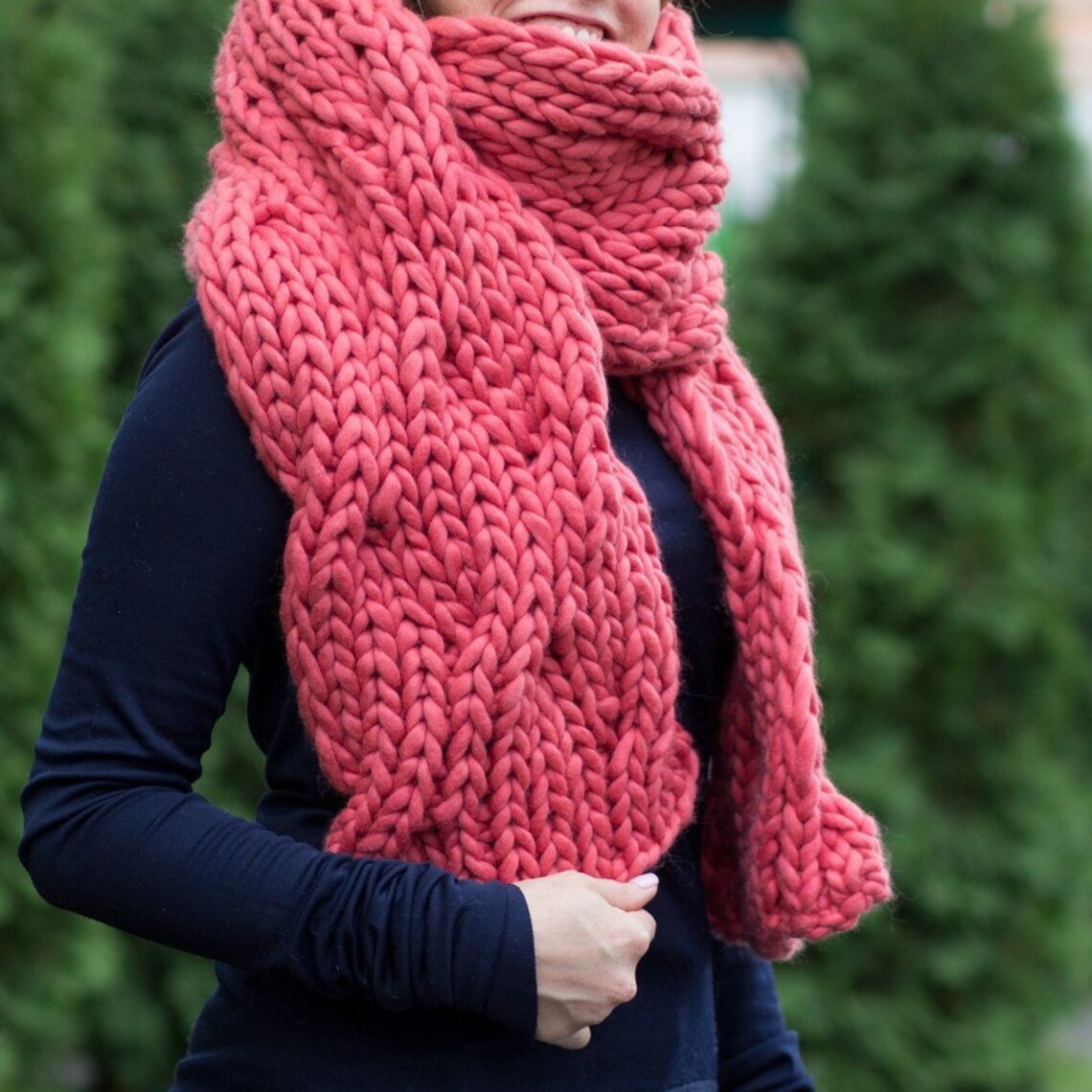 KNITTING PATTERN Cable Knit Scarf Pattern Knitted Scarf - Etsy