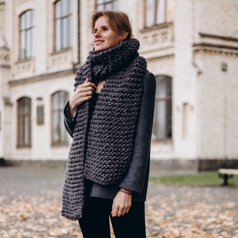 Knit Scarf Handmade - Etsy