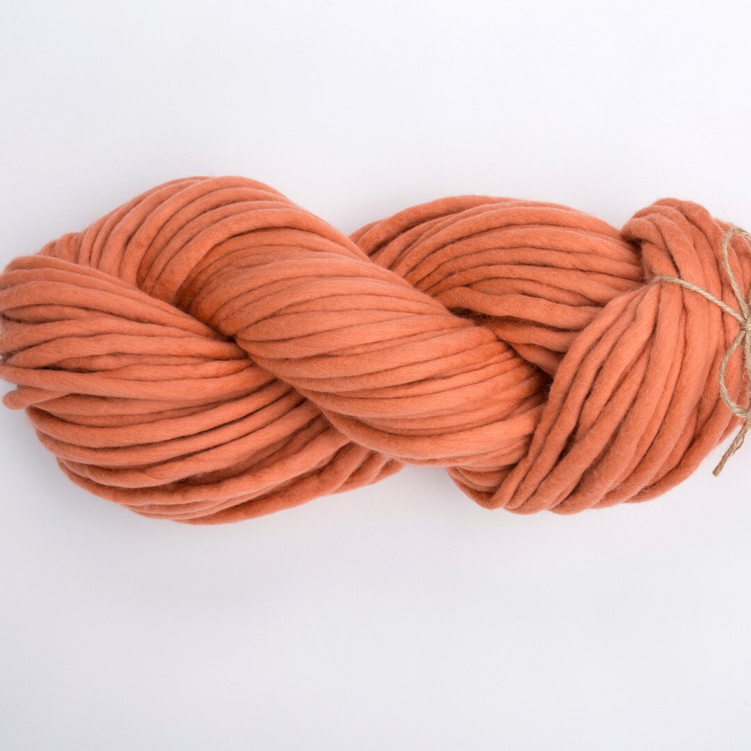 Roving Wool Yarn Chunky - Crochet Yarn - Handspun Super Bulky Yarn ...